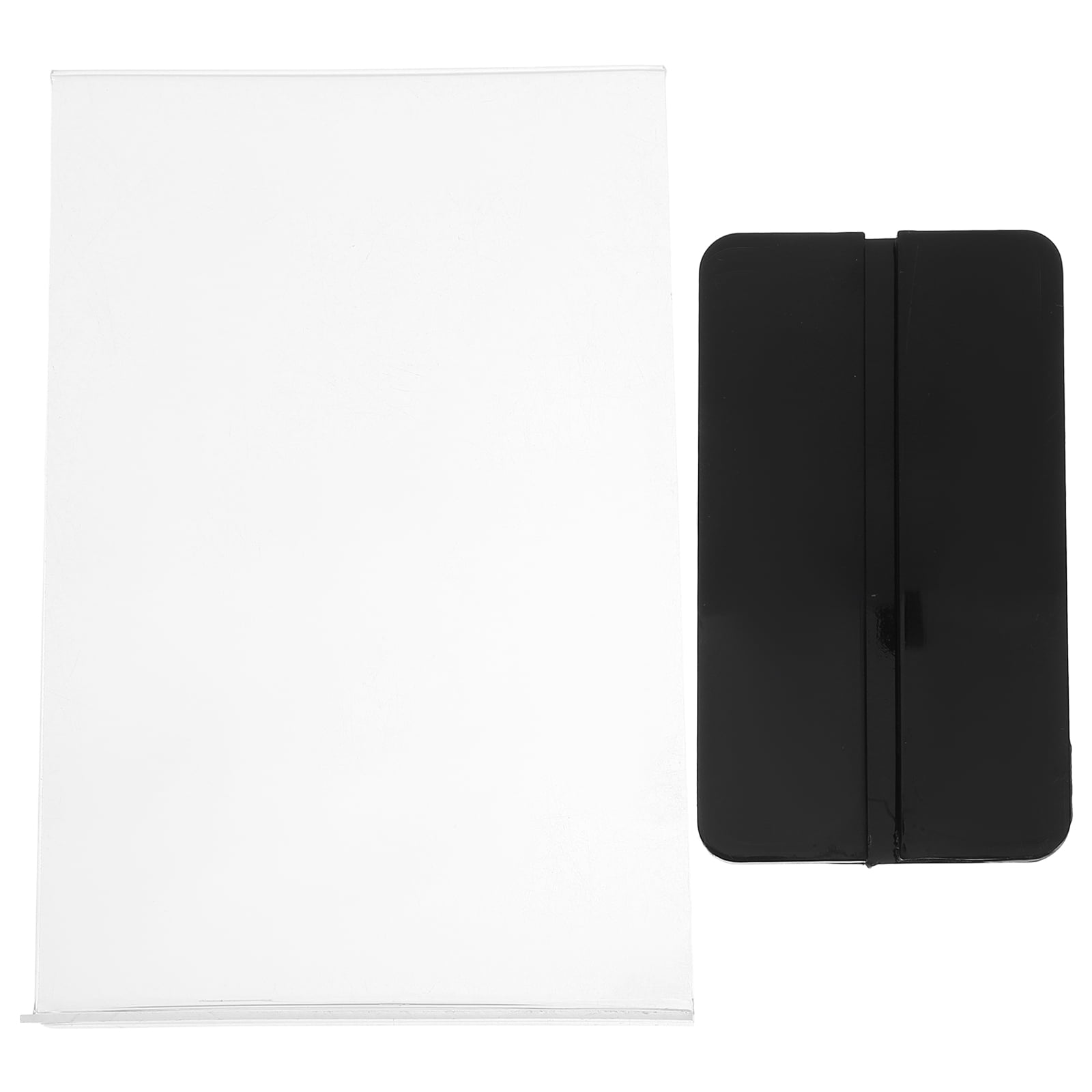 3 Pcs Menu Show Rack Restaurants Holder Sign Table Acrylic Logo Display ...