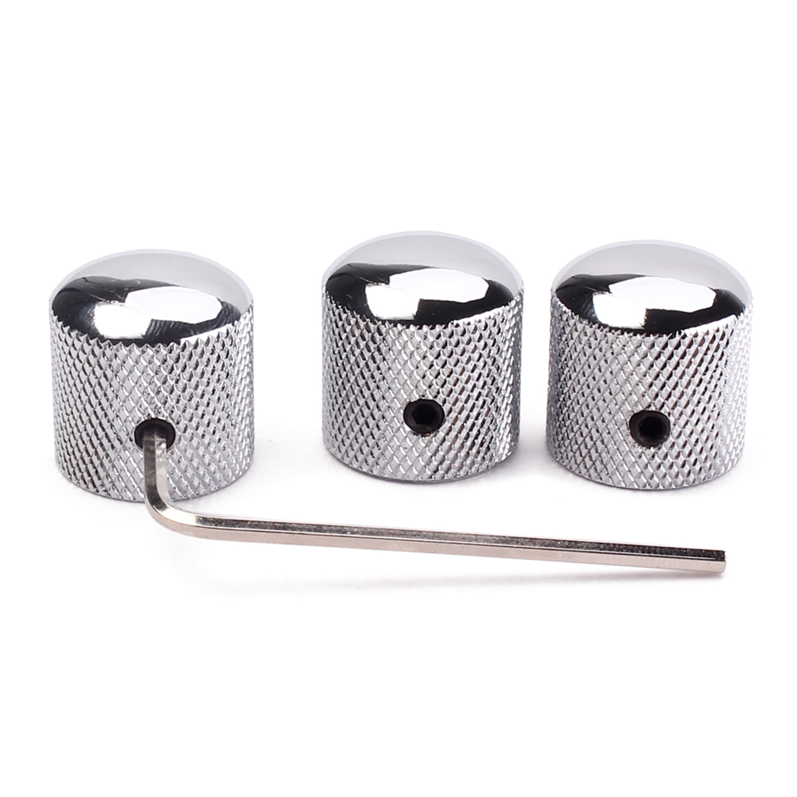3 Pcs Metal Dome Knobs Guitar Speed Control Knobs Volume Tone Control ...