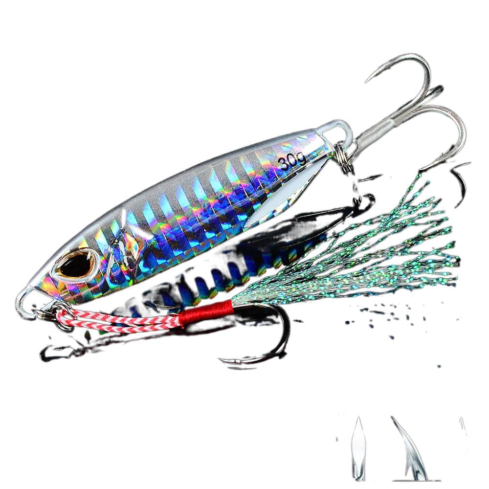 3 Pcs Metal Jig Fishing Lure 10g/15g/20g/30g/40g/50g Low Lead ...