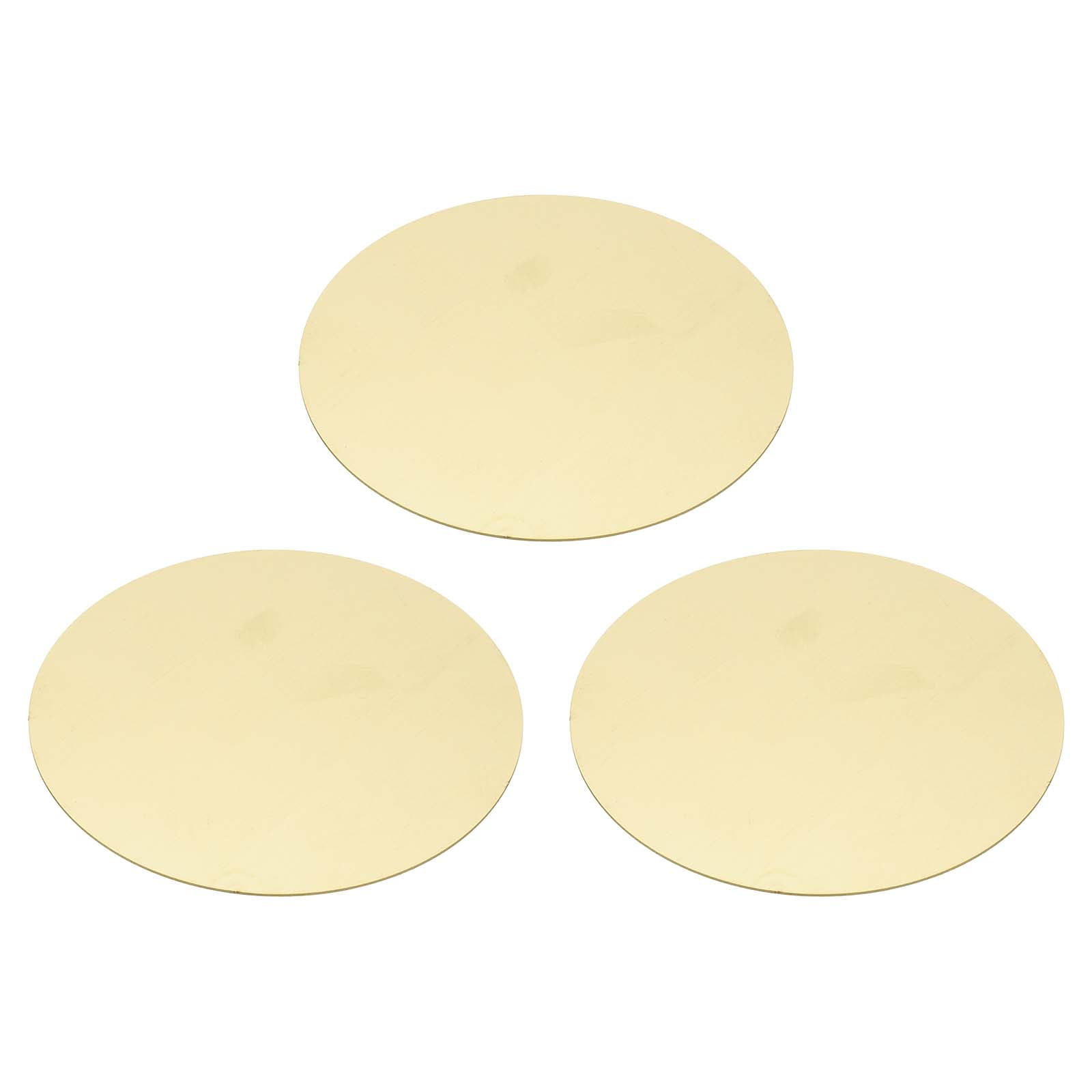 3 Pcs Metal Stamping Blanks, 80mm Round Stamping Name Tags Blanks Metal ...