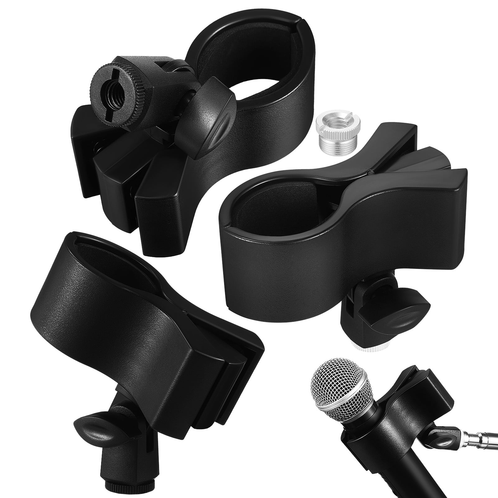 3 Pcs Mic Stand Clips Microphone Holder for with Microphones Large ...
