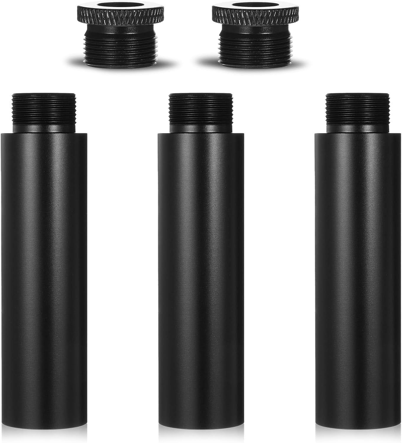 3 Pcs Mic Stand Extension Tube 5/8 Inch Thread Microphone Extension ...