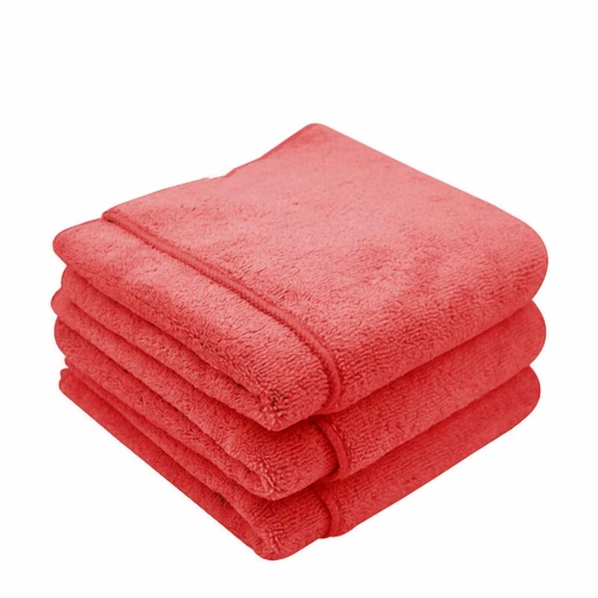 3 Pcs Microfiber Towel Rag For Car Wash-Cloth Drying Cleaning Polish ...