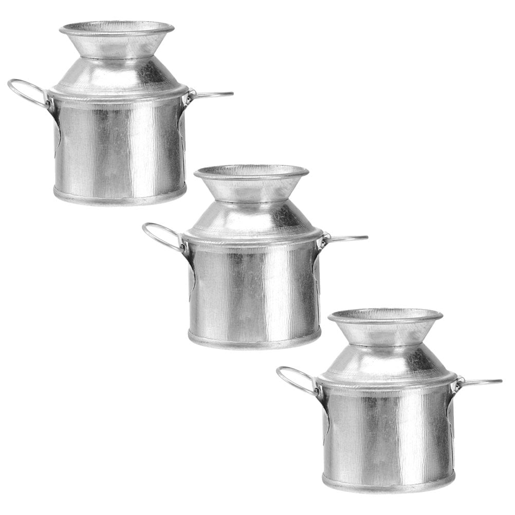 3 Pcs Milk Jug Tin Bucket Miniature Dollhouse Accessories Crafts Tiny ...