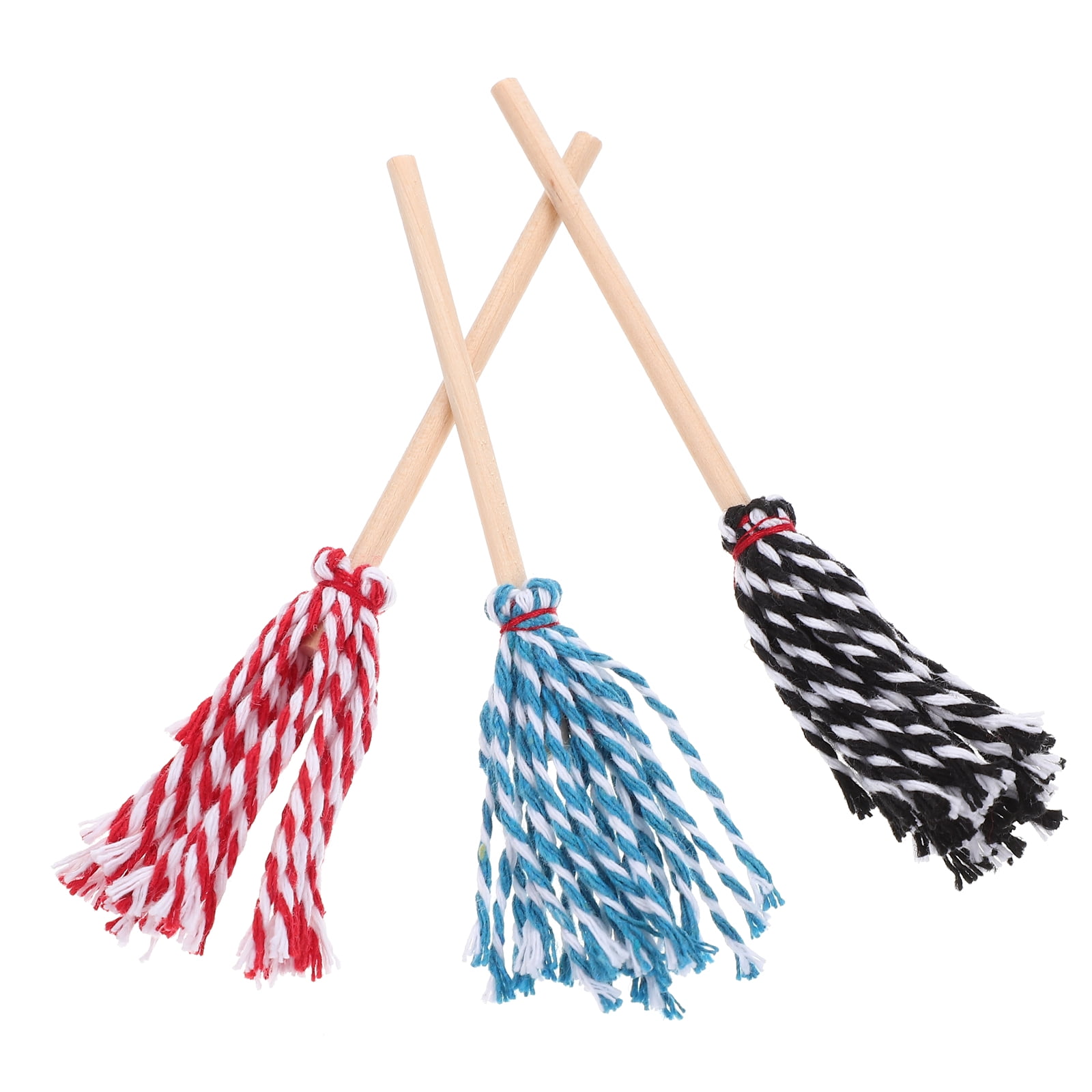 3 Pcs Mini Mop Model Micro Landscape Decoration Bedroom Child - Walmart.com