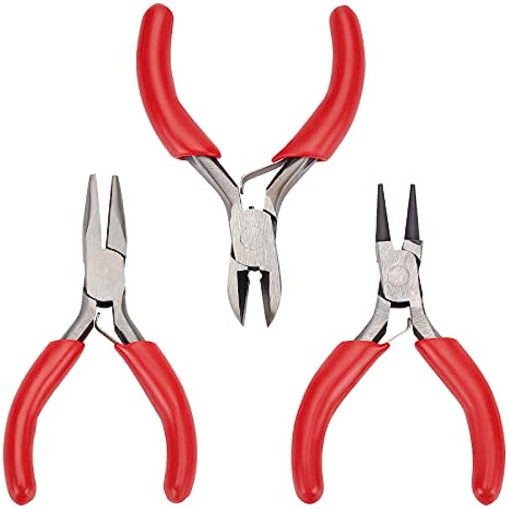 3 Pcs Mini Pliers Tool Set 3 Styles Wire Cutters including Needle Nose ...
