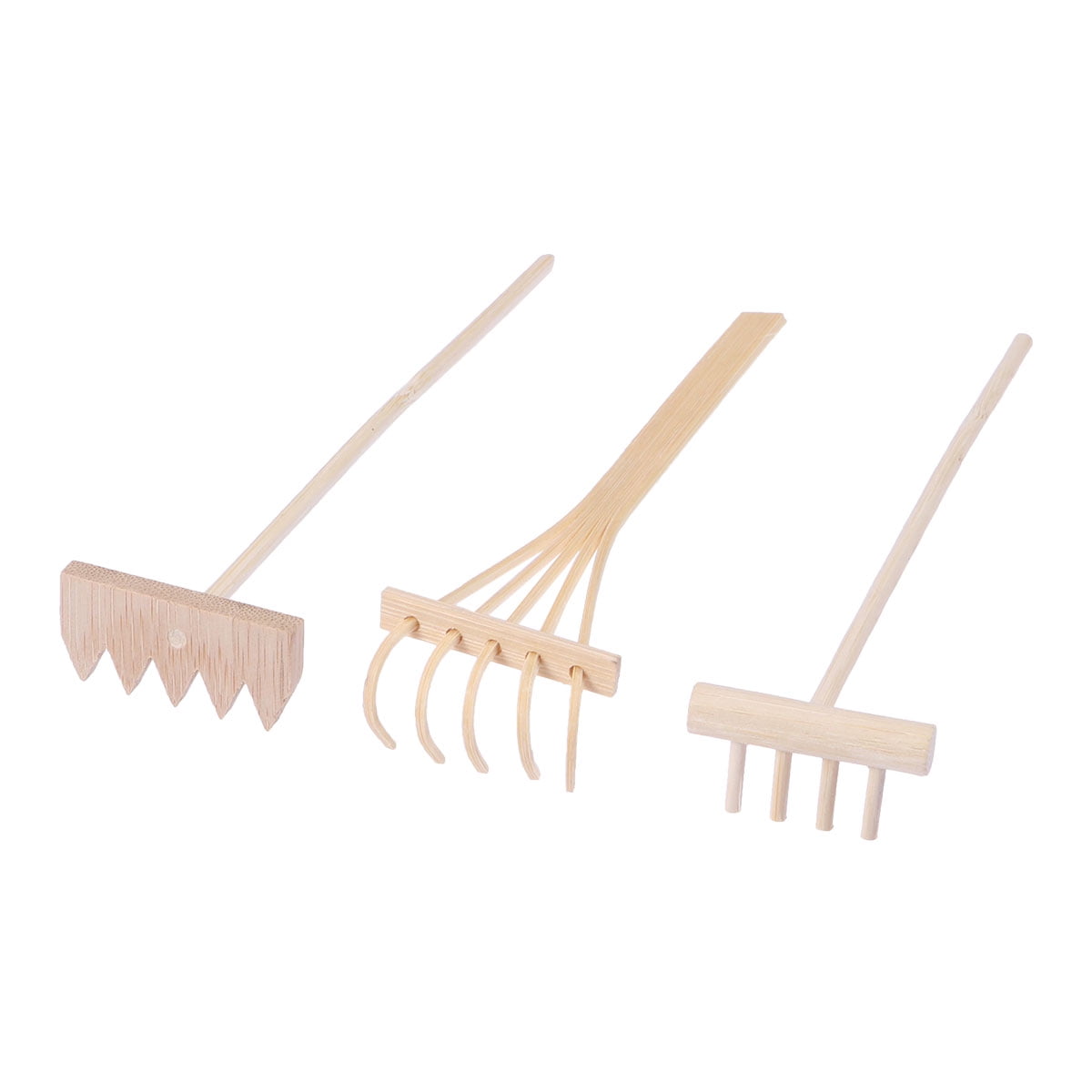 3 Pcs Mini Rakes Tool For Zen Garden Sand Bamboo Tabletop Meditation ...