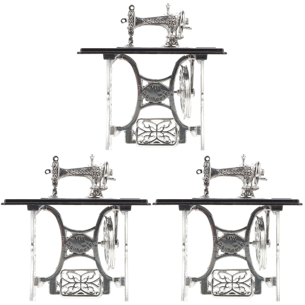 3 Pcs Mini Sewing Machine Miniature Model Furniture Toddler - Walmart.com