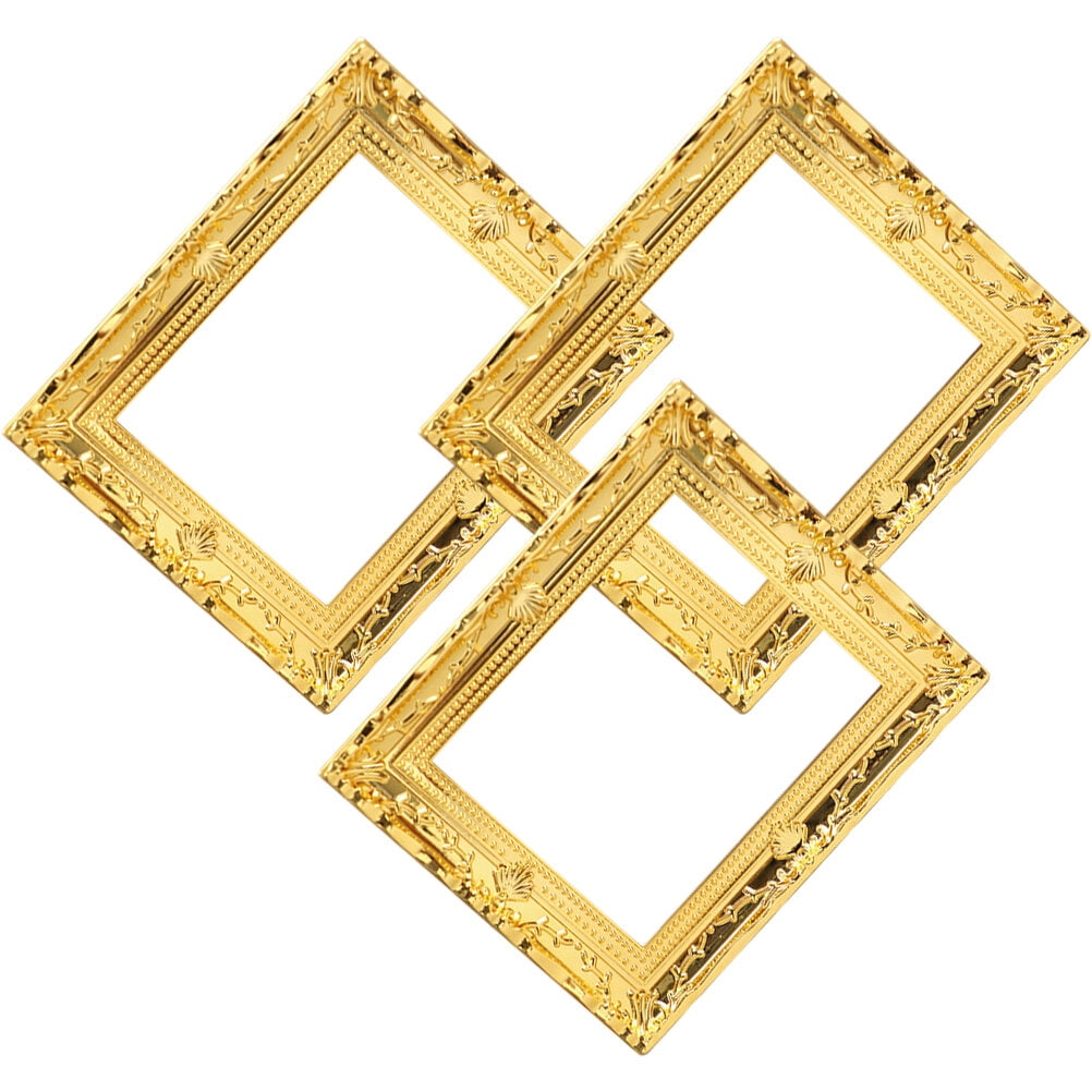 3 Pcs Miniature Picture Frames Photo for Kids Dolls House Wallpaper ...