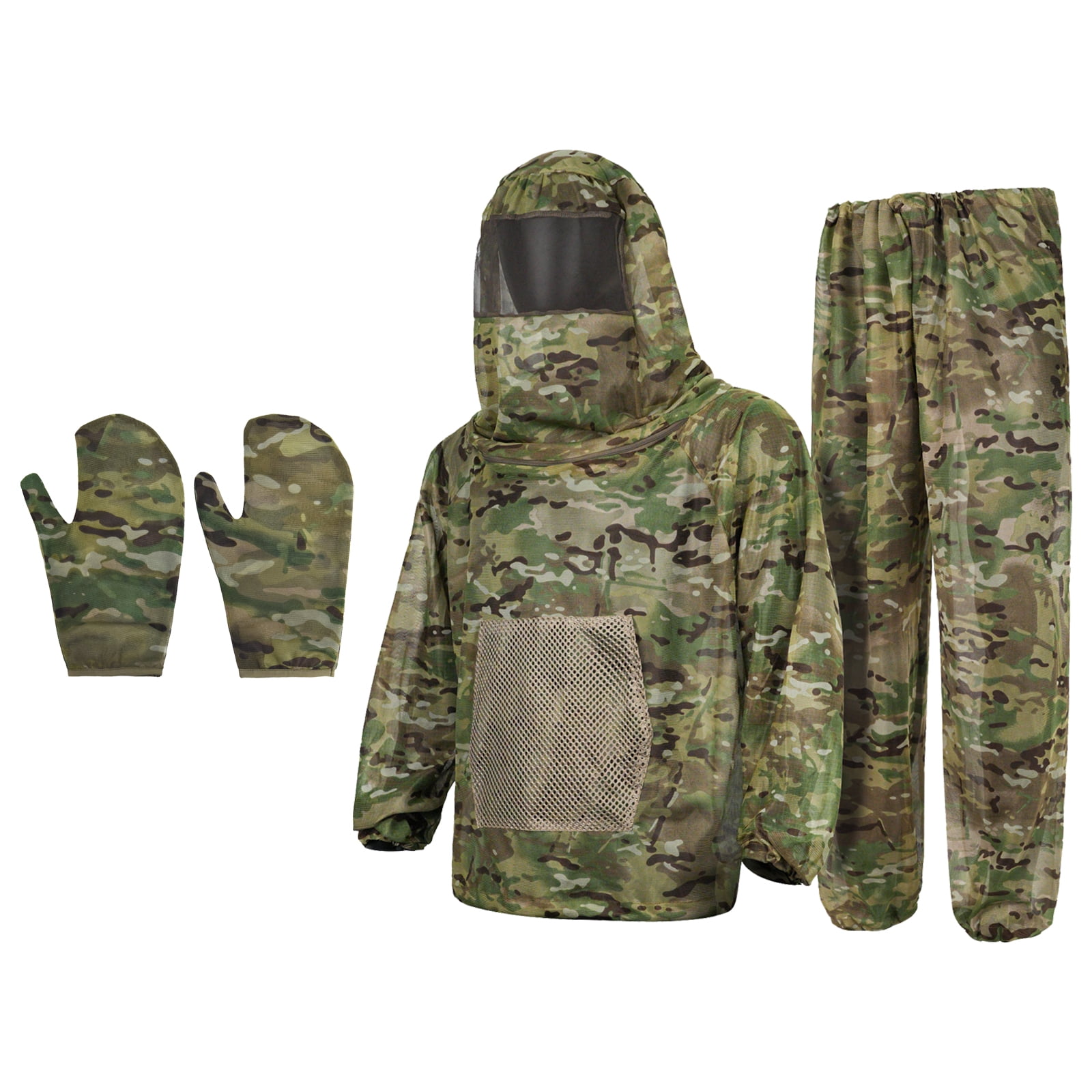 3 Pcs Mosquito Suit for Adult-Full Body Mosquito Net Suit Including ...