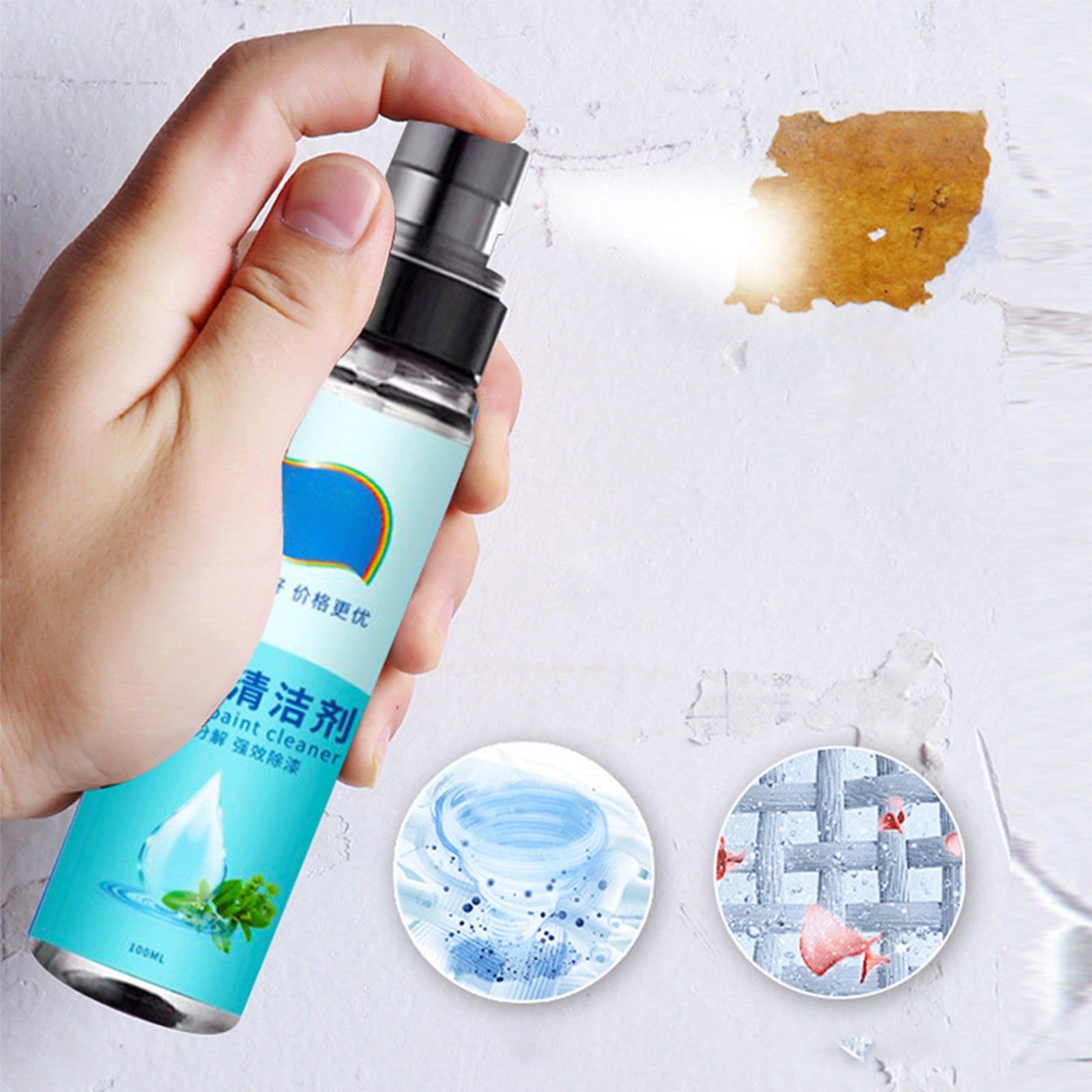 3 Pcs Multi-Cleaner Spray 100ML - Powerful Paint, Adhesive, Logo ...