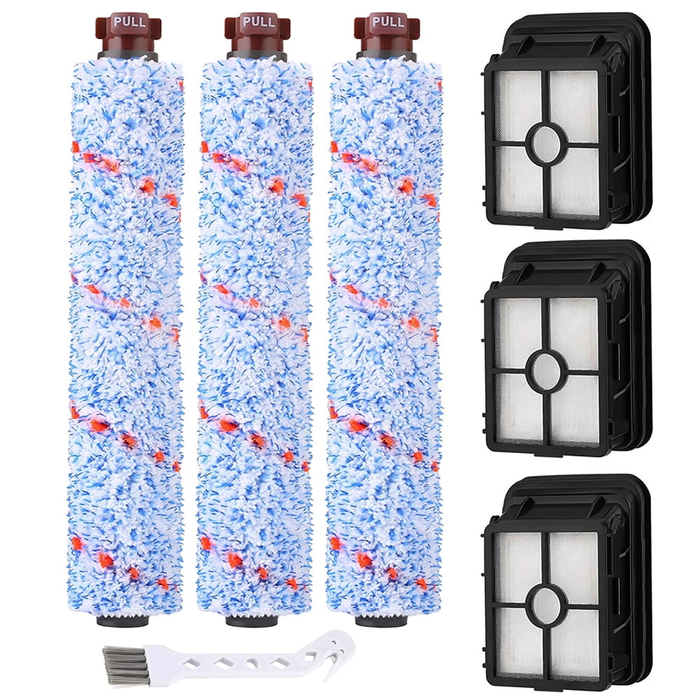 3 Pcs Multi-Surface Brush Roll 1868 + 3 Pcs Vacuum Filter 1866 for ...