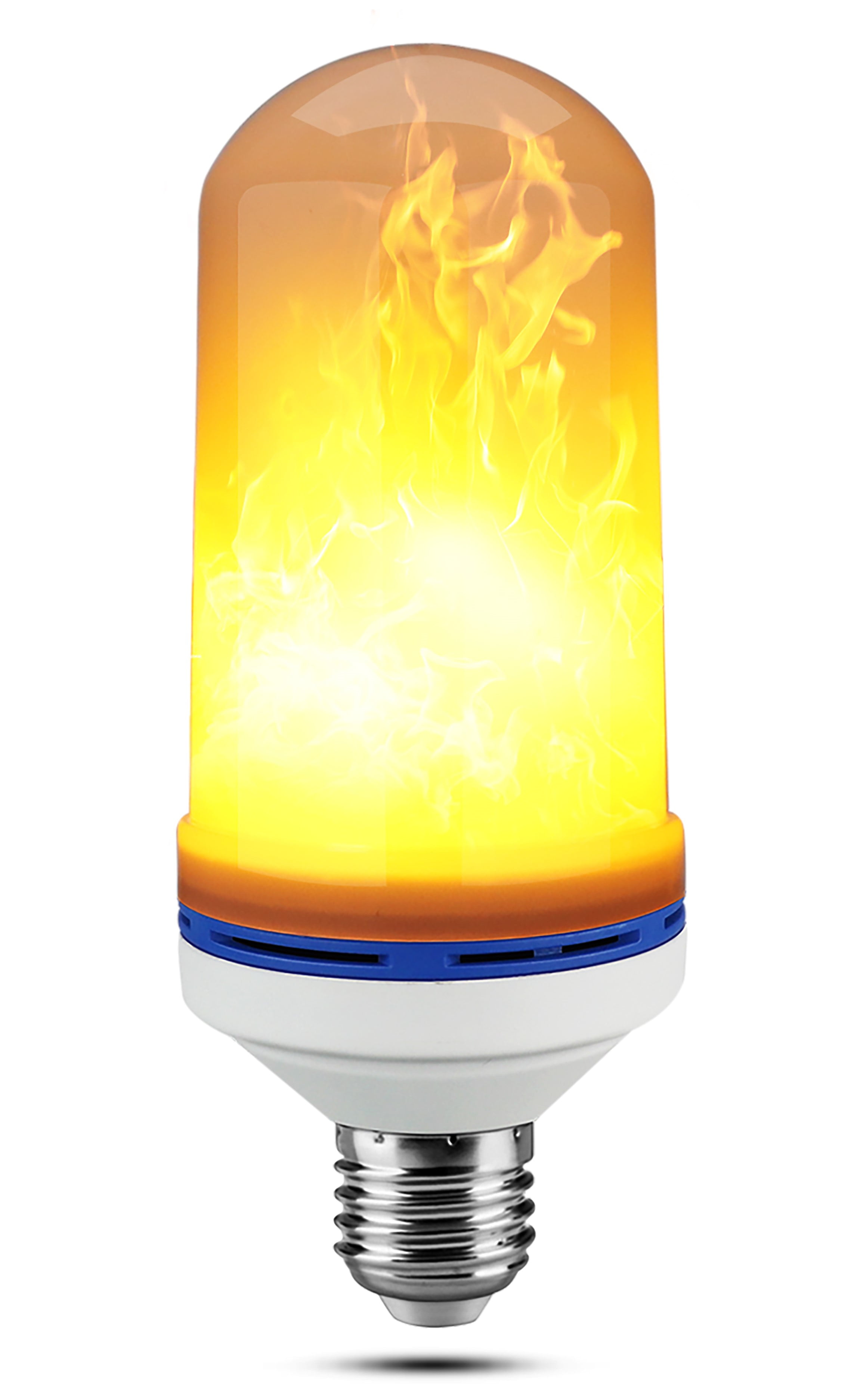3 Pcs Munetoshi LED Fire Bulbs E26 4 Modes Upside Down Flame Effect ...
