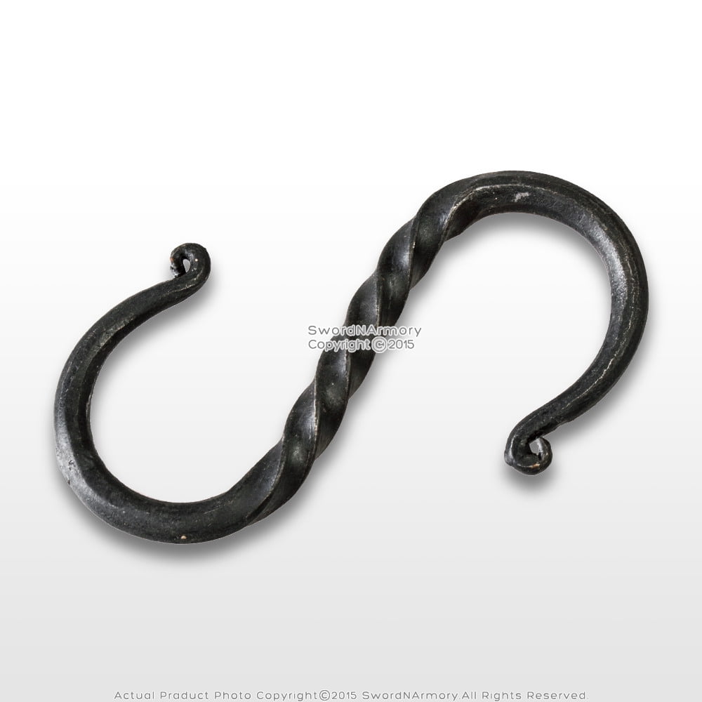 3 Pcs Munetoshi Medieval Hand Forged Steel Iron Twisted Body S Shaped ...
