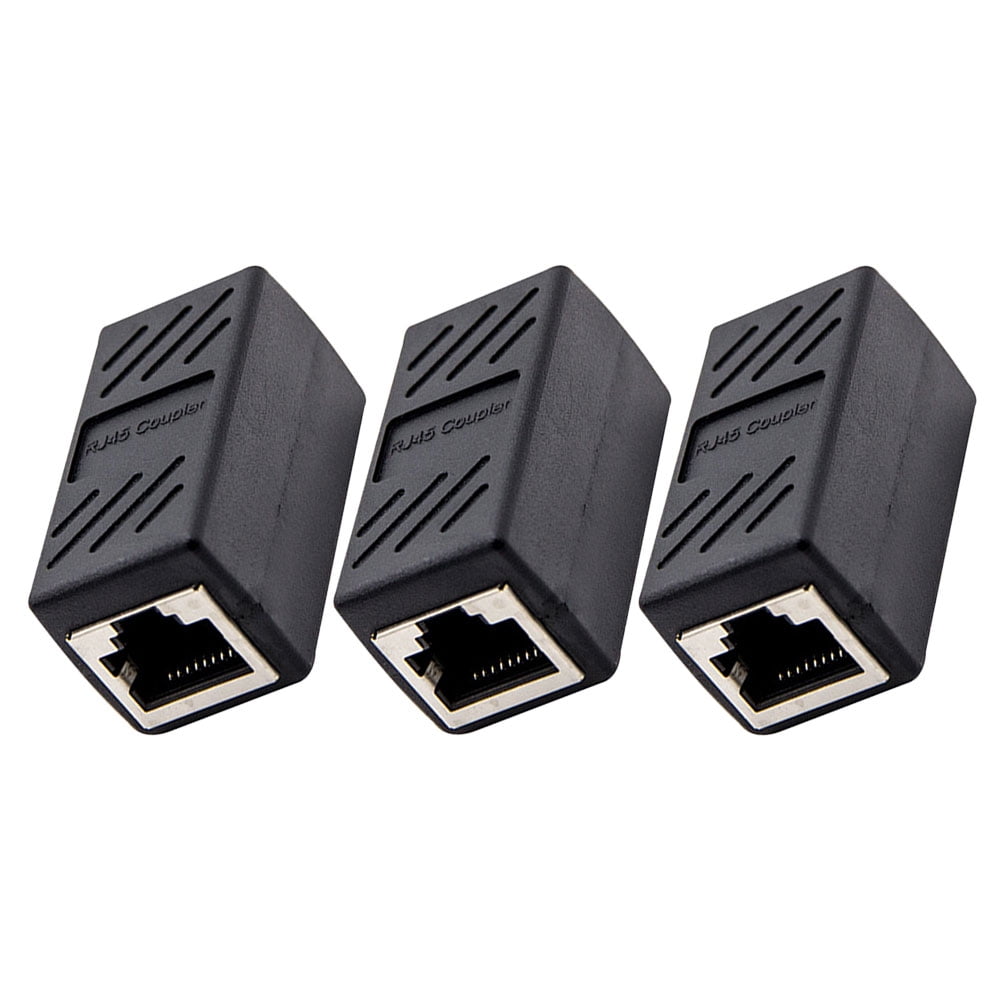 3 Pcs Network Cable Connector Cat 6 Coupler Female Ethernet Adapter ...