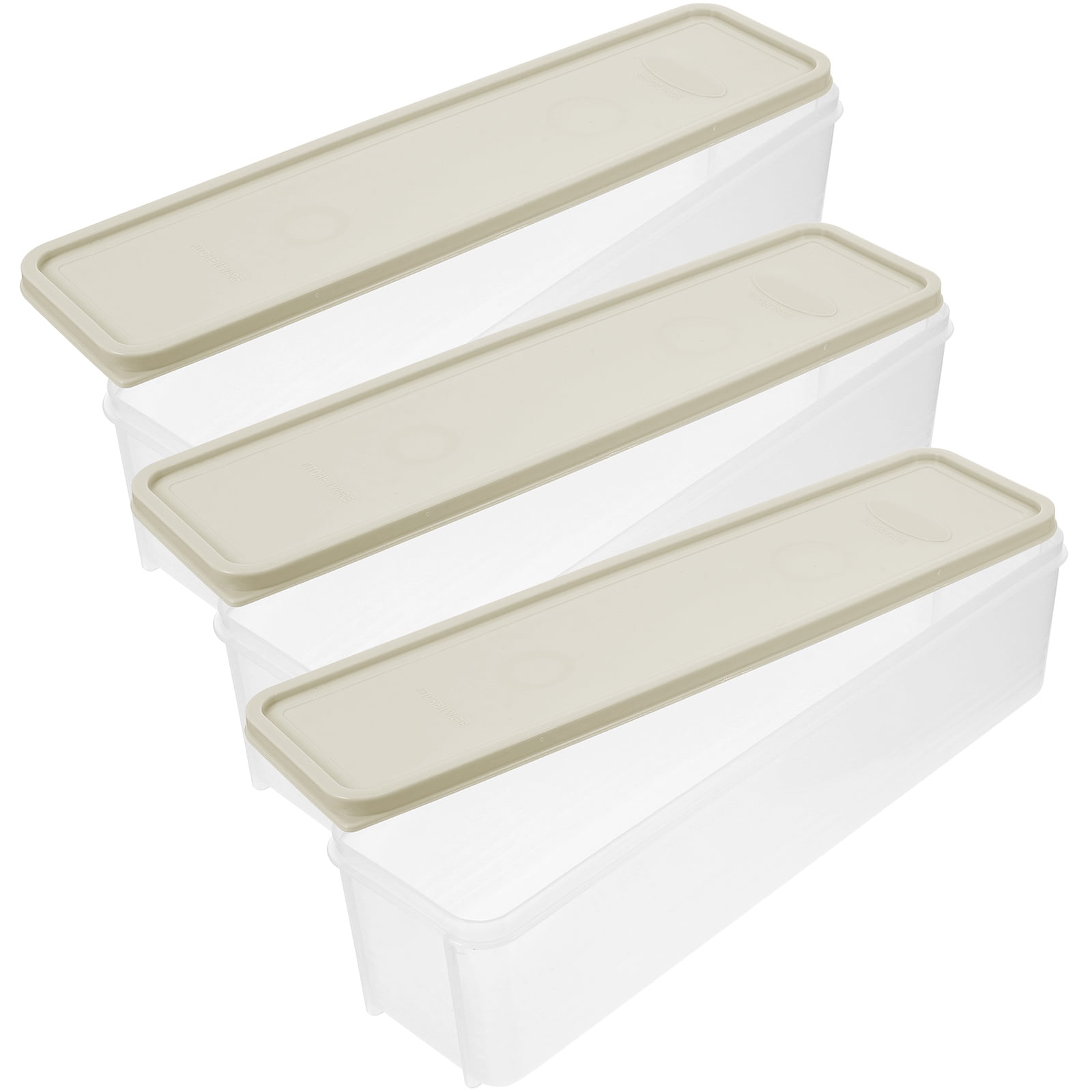 MERRYHAPY Airtight Noodle Canisters Set of 3 Green PP Plastic Pantry ...