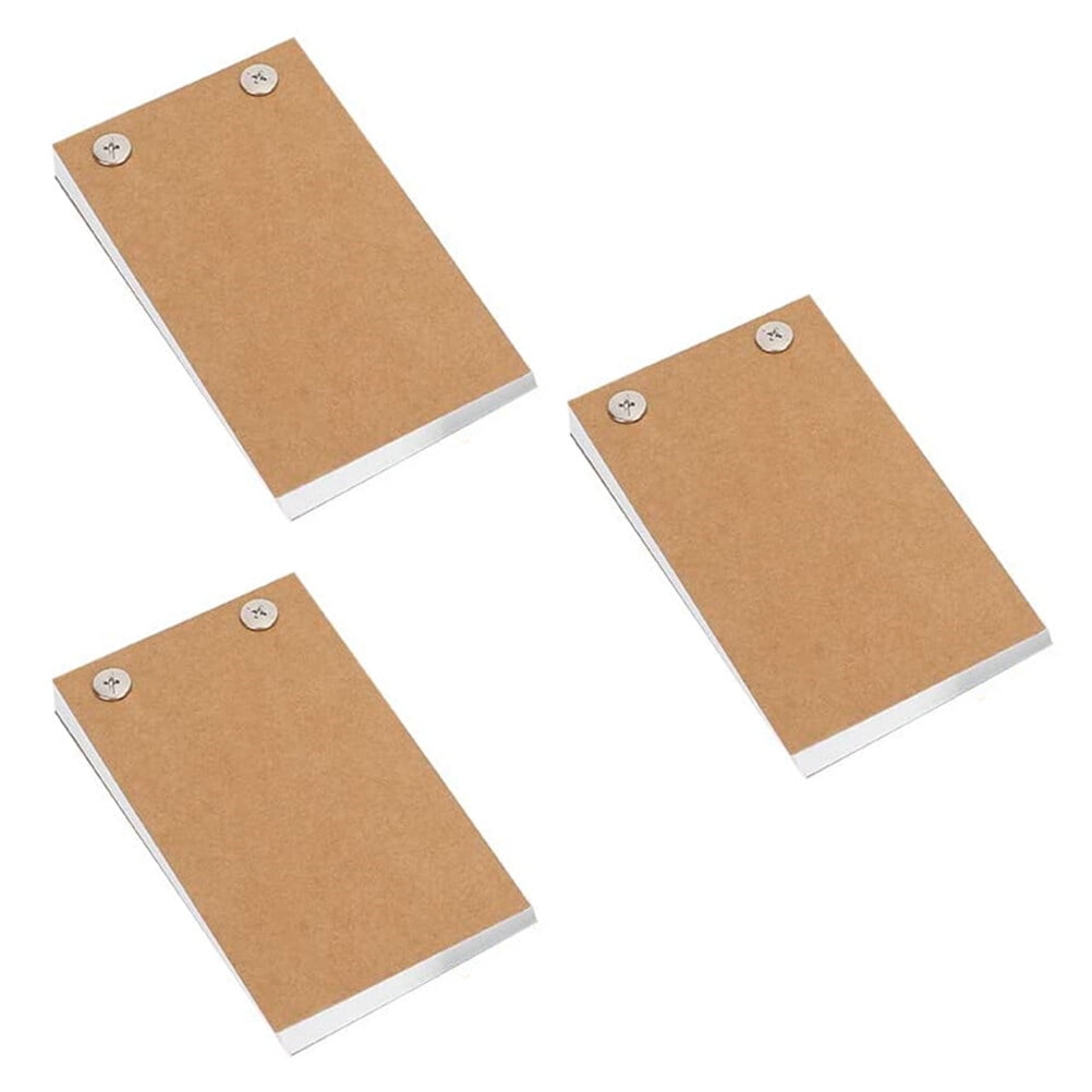 3 Pcs Notepads with Removable Screws Drawing Paper Mini Memo Pads for ...