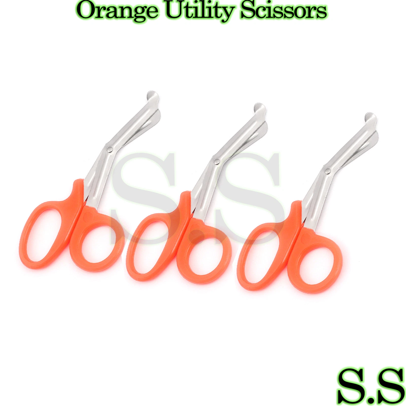 3 Pcs Orange Utility Scissors 7.25" Multi-Purpose Diy Ems Emt Universal Shears - Walmart.com