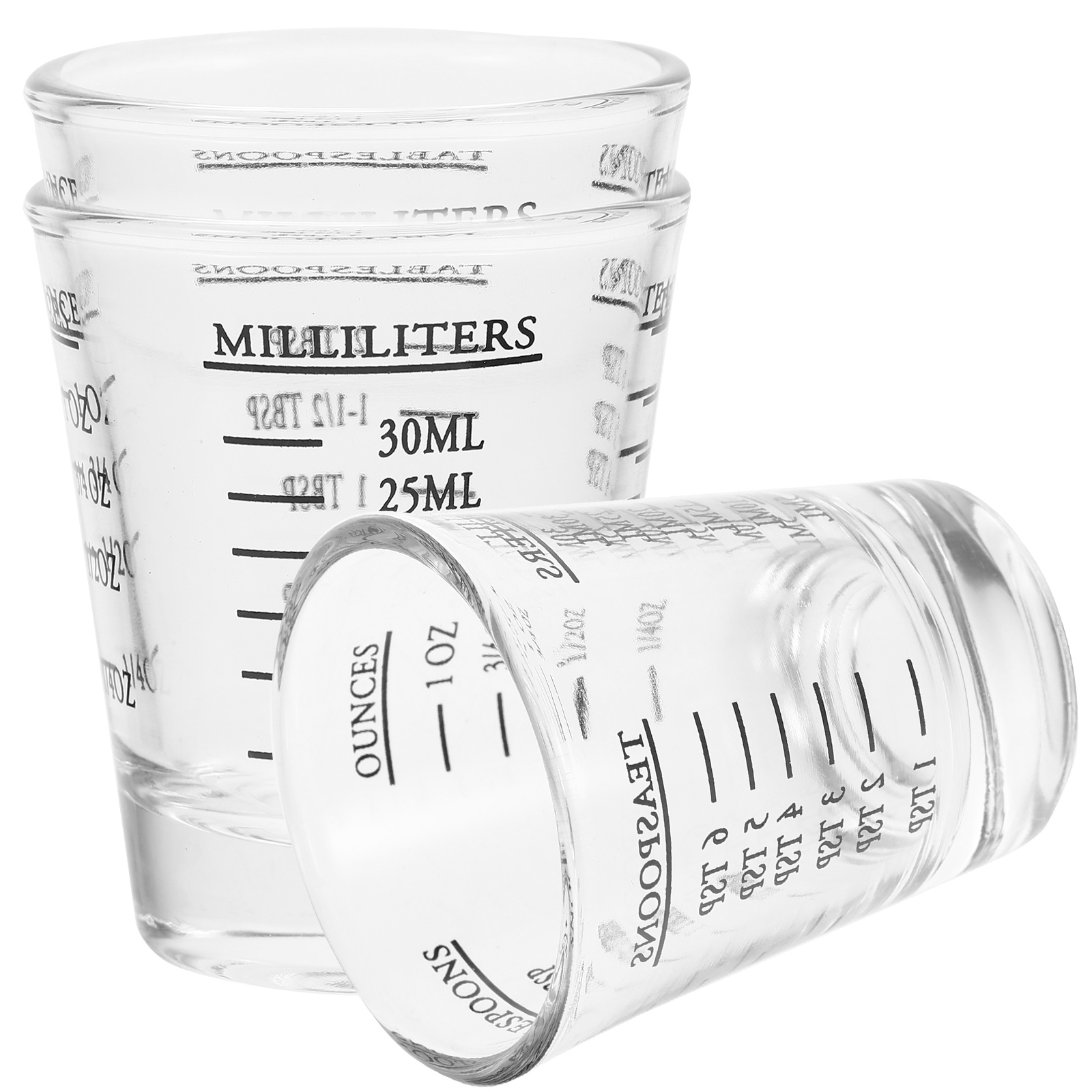 3 Pcs Ounce Cup Espresso Cup 30ml Cup Kitchen Measuring Cups Coffe Cup ...