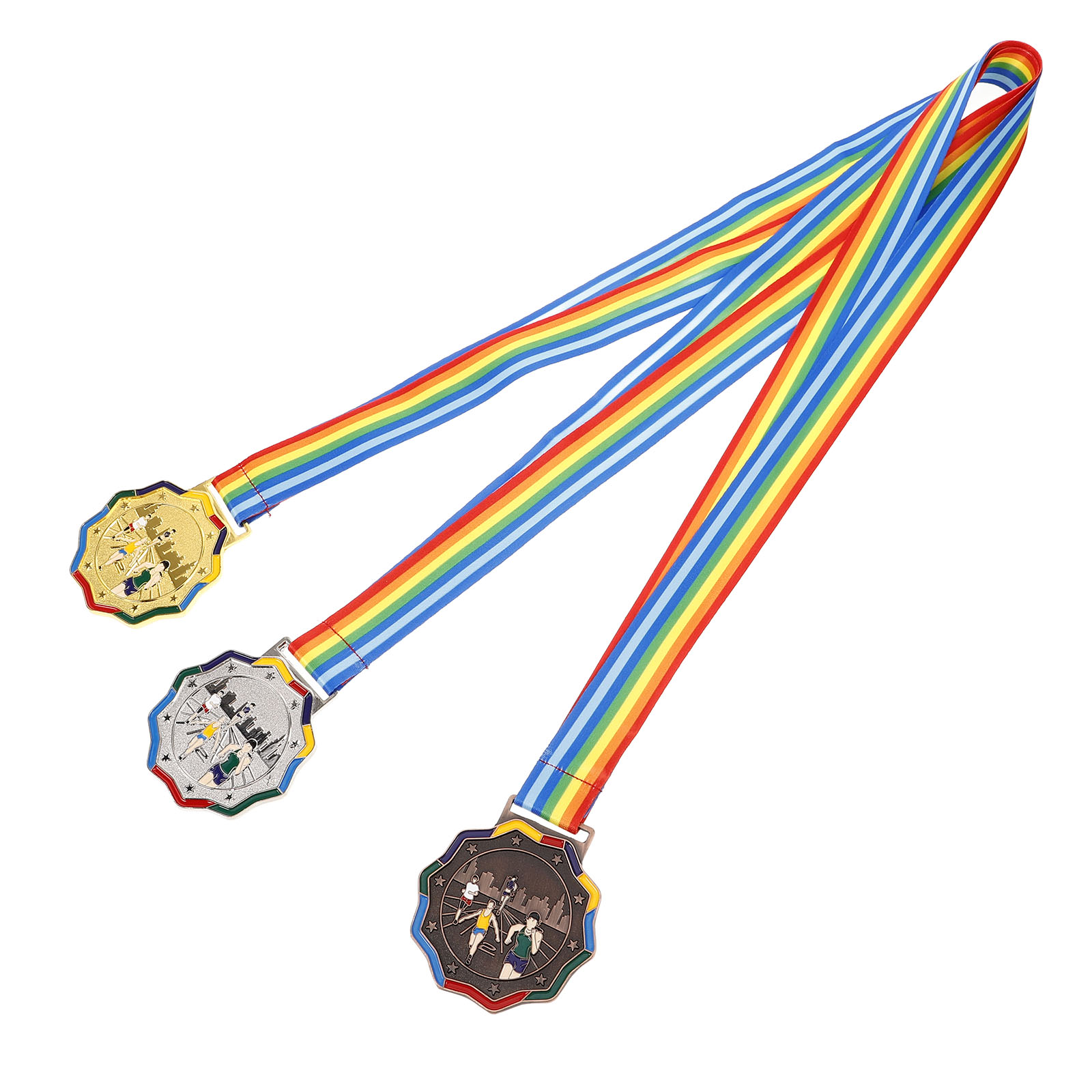 3 Pcs Outdoor Event Medals Competition Medal Bronze Award Medals Winner ...
