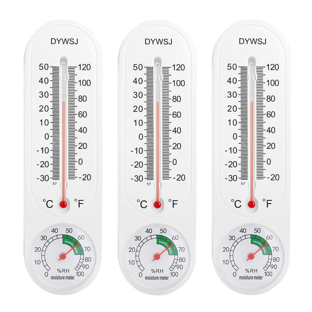 3 Pcs Thermometer Hygrometer Humidity Meter for Indoor/Outdoor, Garden ...