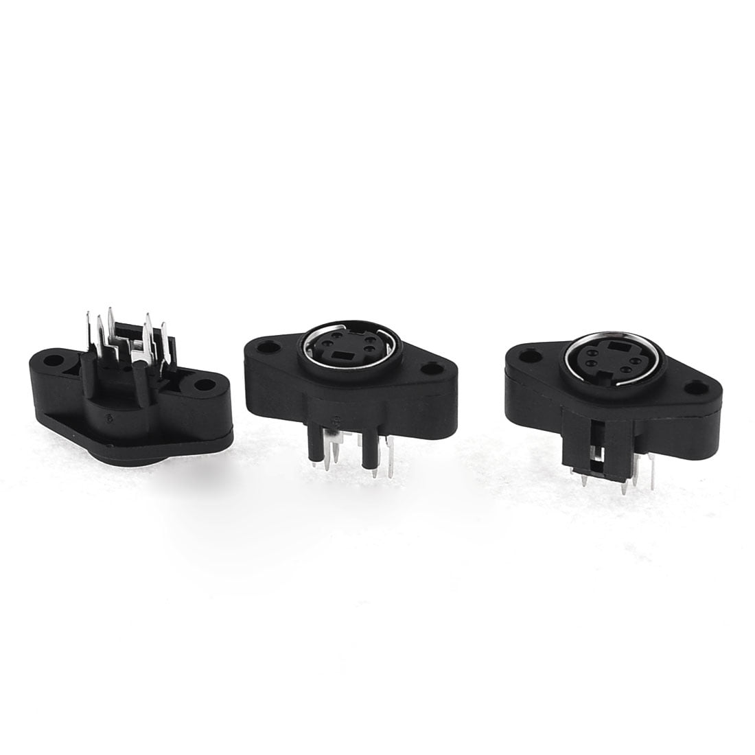 3 Pcs PCB Mounting 4 Pin Din F S-Video Adapter Socket Replacement ...
