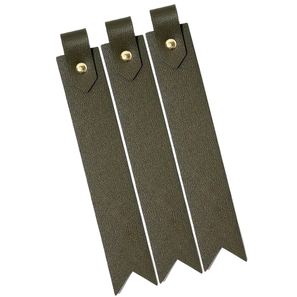 3 Pcs PU Bookmarks 2 in 1 Page Marker Simple Bookmarks Creative Page ...