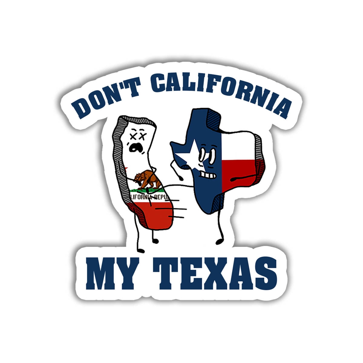 (3 Pcs/Pack) Don't California My Texas Sticker, Funny Texas Pride Proud ...