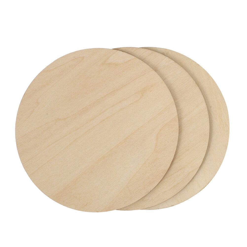 3 Pcs Painting Board Wood DIY Slices Crafts Round Wooden Discs Hand ...