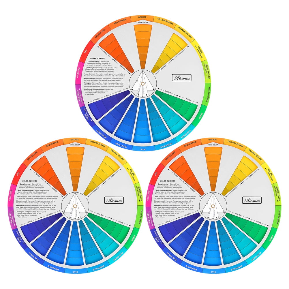 3 Pcs Painting Color Wheels for The Artist Creative - Walmart.com