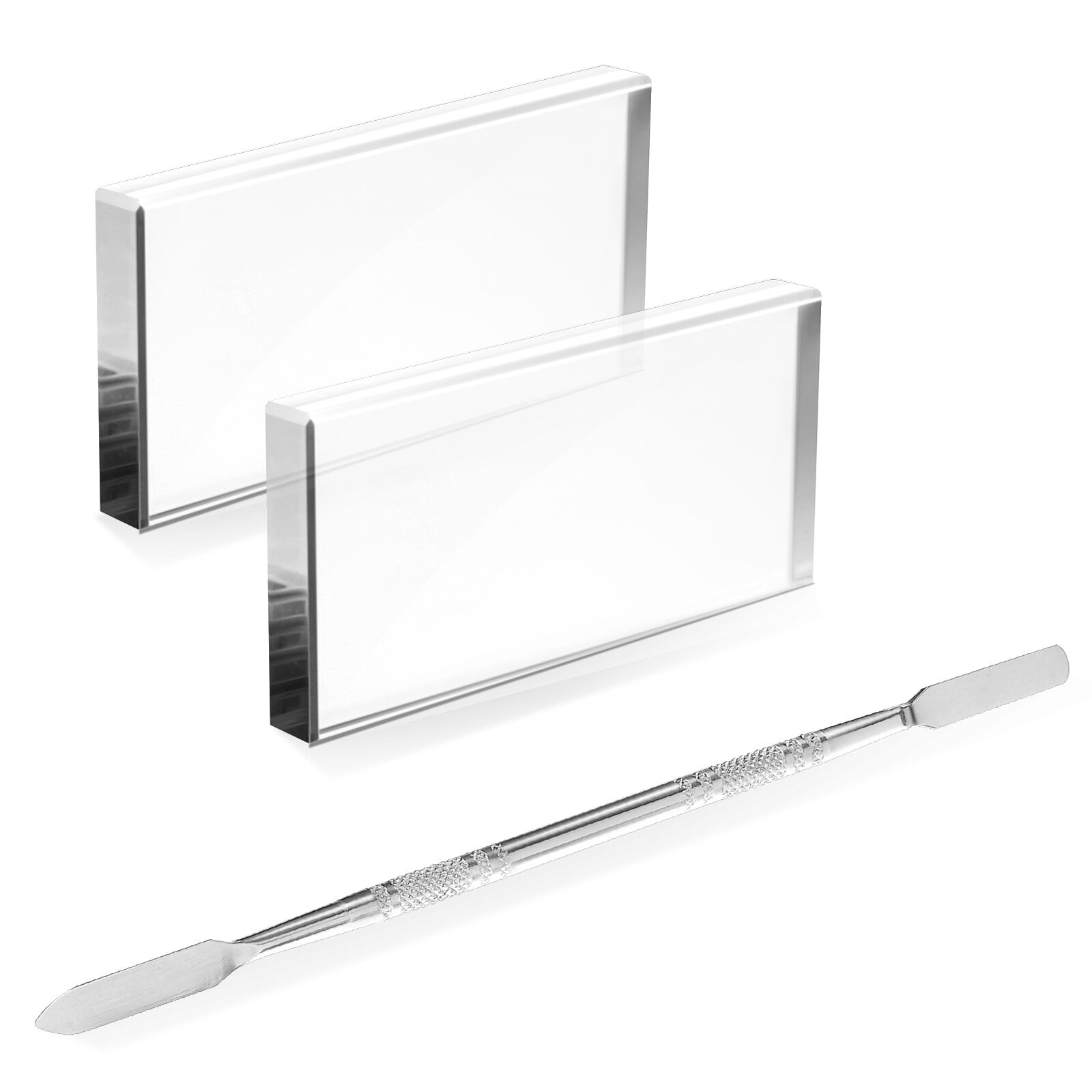 3 Pcs Palette Nail Palettes for Art Dual Cuticle Pusher Putter Cosmetic ...