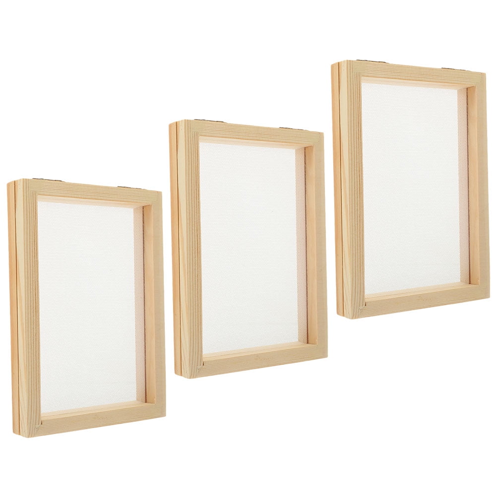 3 Pcs Paper Frame Frames Paper Making Mesh Frame Paper Crafts Making ...