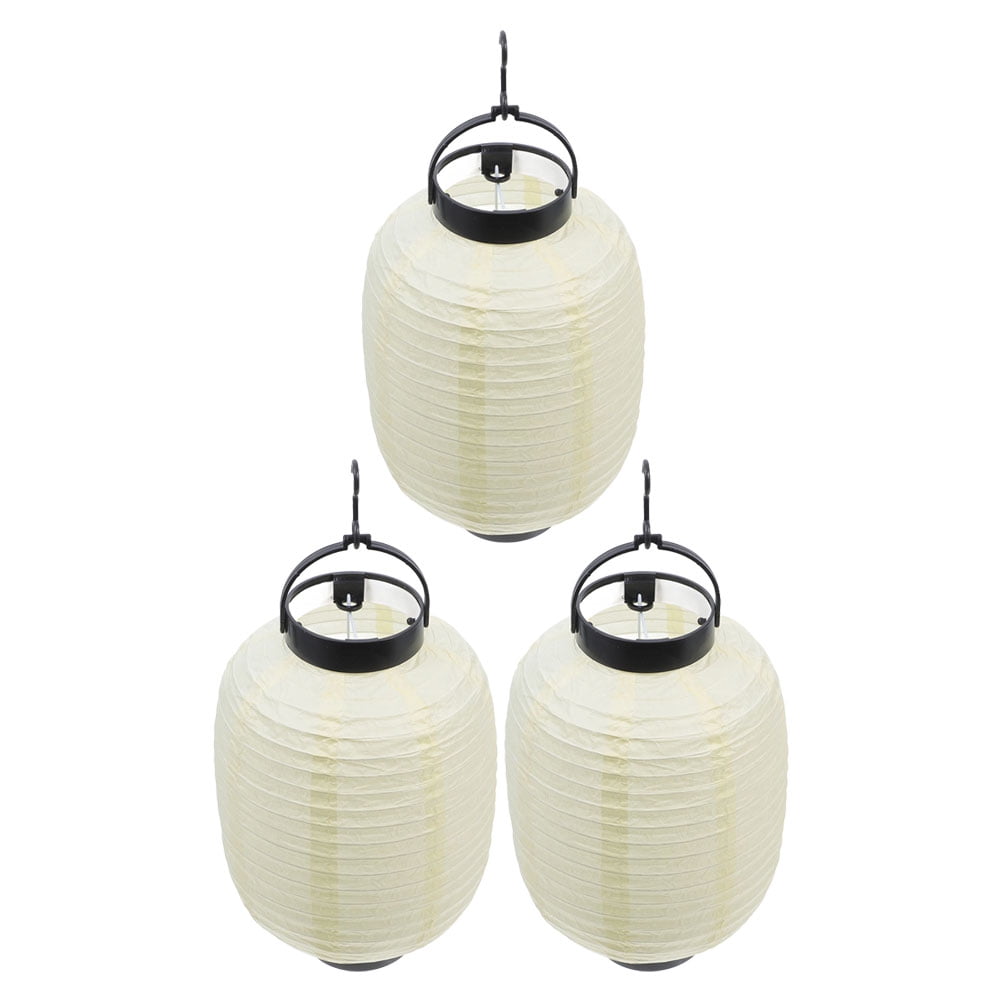 3 Pcs Paper Lamp Hanging Folding Lanterns Reliable Materials - Walmart.com