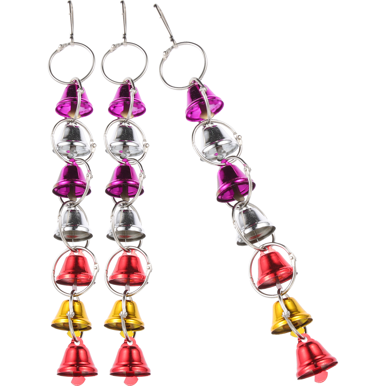 3 Pcs Parrot Diversion Bells Hummingbird Feeder Ring Bowls for Cage ...