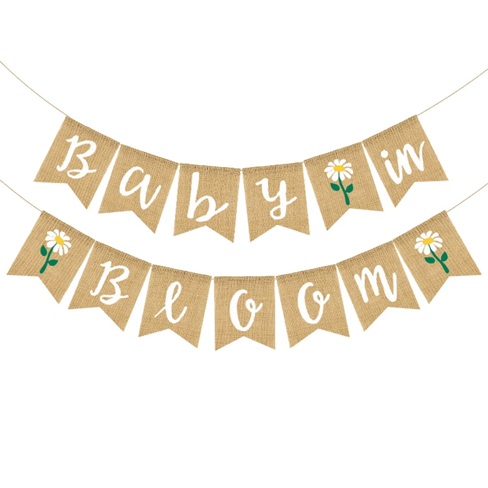 3 Pcs Party Decorations Baby Birthday Pull Flag Chic - Walmart.com