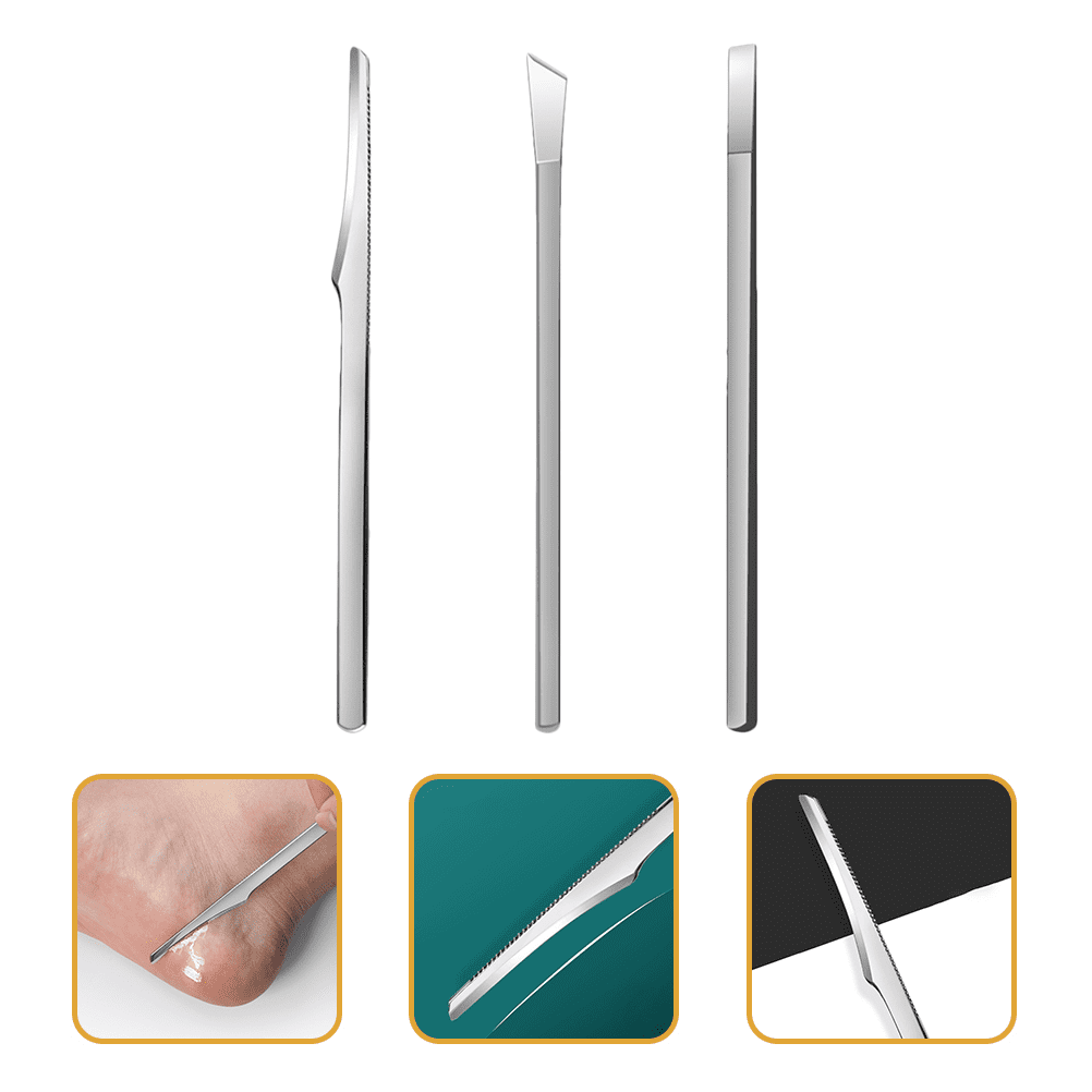 3 Pcs Pedicure Knife Set Stainless Steel Scraper Cuticle Remover ...