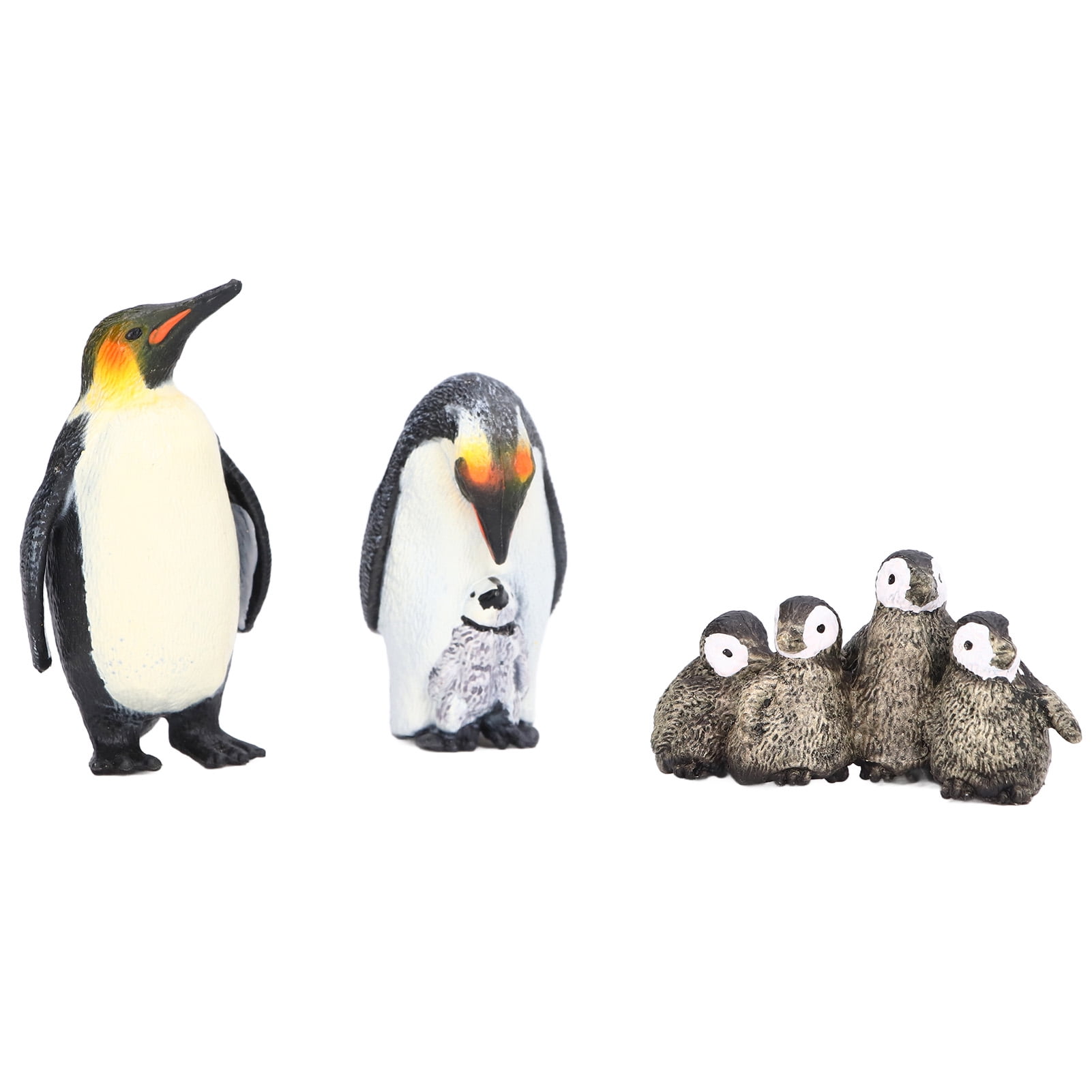 3 Pcs Penguin Model Vinyl Material Odorless Vivid Tiny Animal Figures ...
