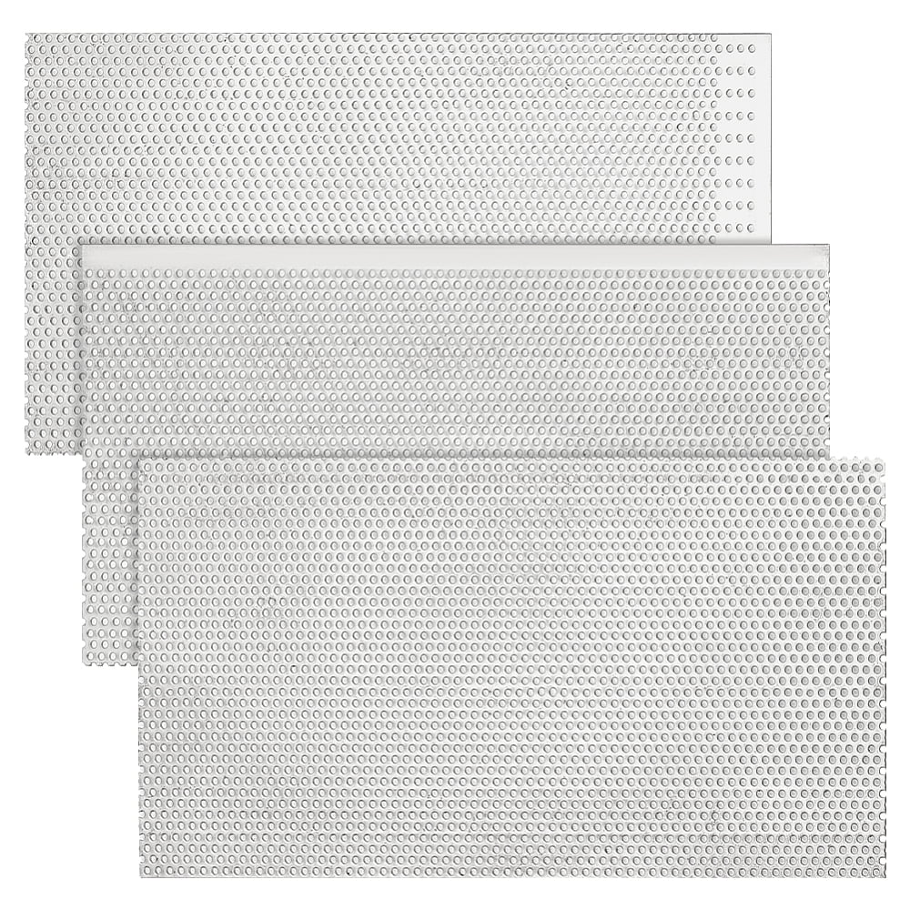 3 Pcs Perforated Metal Sheets 1.5mm Hole Mesh Stagger Expanded Sheet ...
