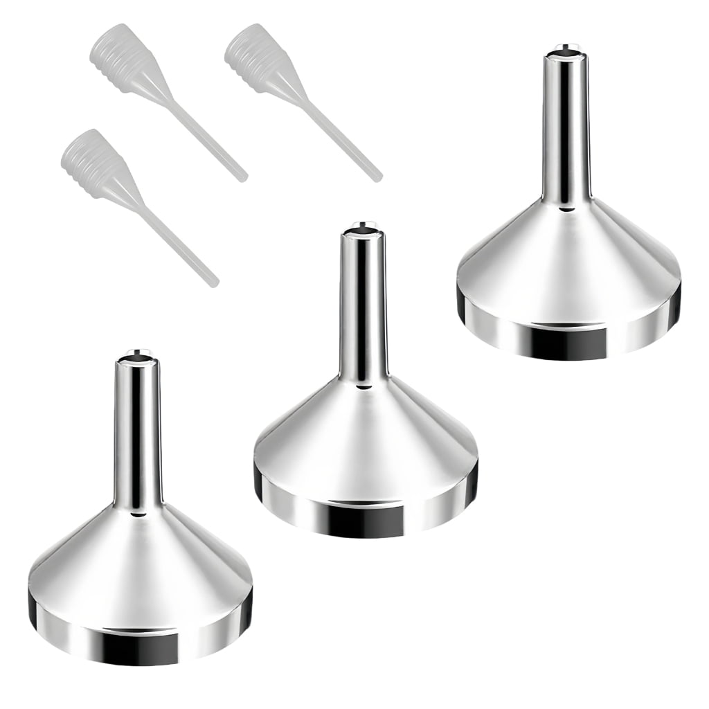 3 Pcs Perfume Funnel Small Funnel Metal Funnel Liquid Transfer Funnel ...