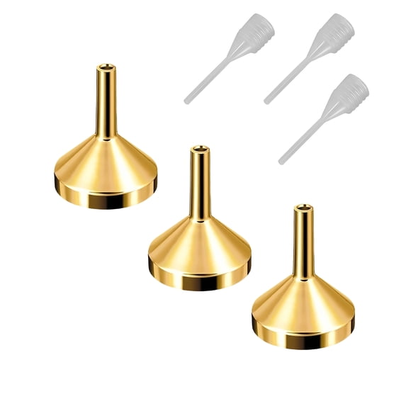 3 Pcs Practical Funnel Perfumes Funnel Small Funnel Metal Funnel for ...