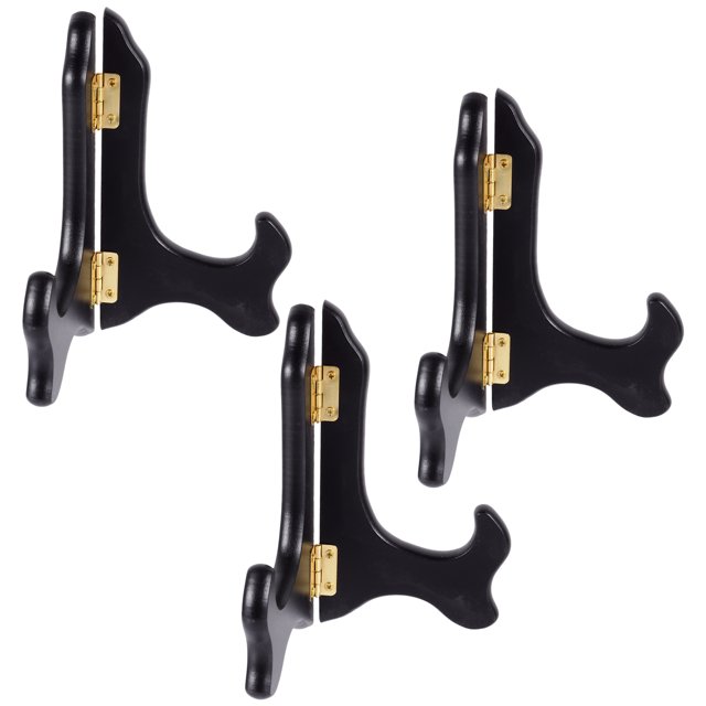 3 Pcs Picture Display Stand Studs Table Easel Gold Hoops Black ...