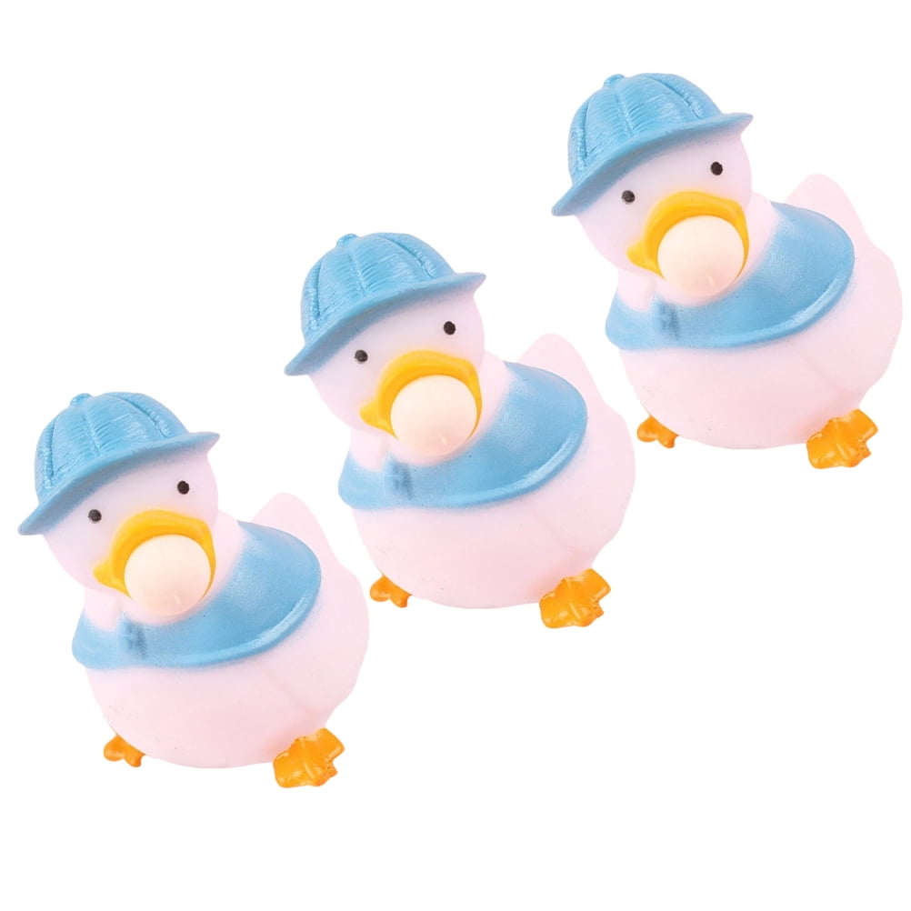 3 Pcs Pinch Music Duck Fidget Toy Animal Stress Relief Toy Prank Toys ...