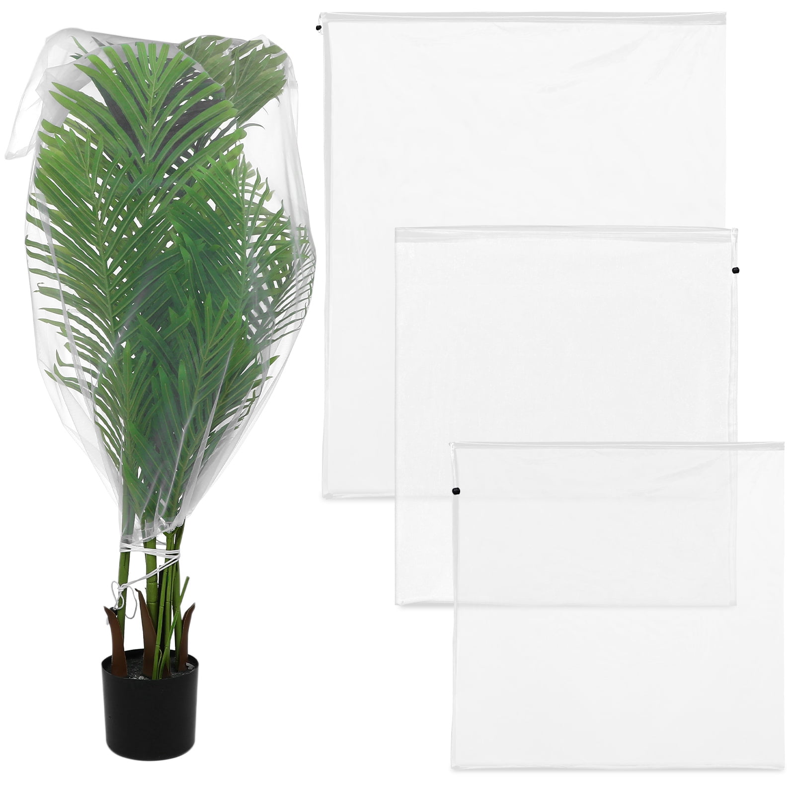 3 Pcs Plant Protection Cover Shade Covers for Plants Drawstring Insect ...