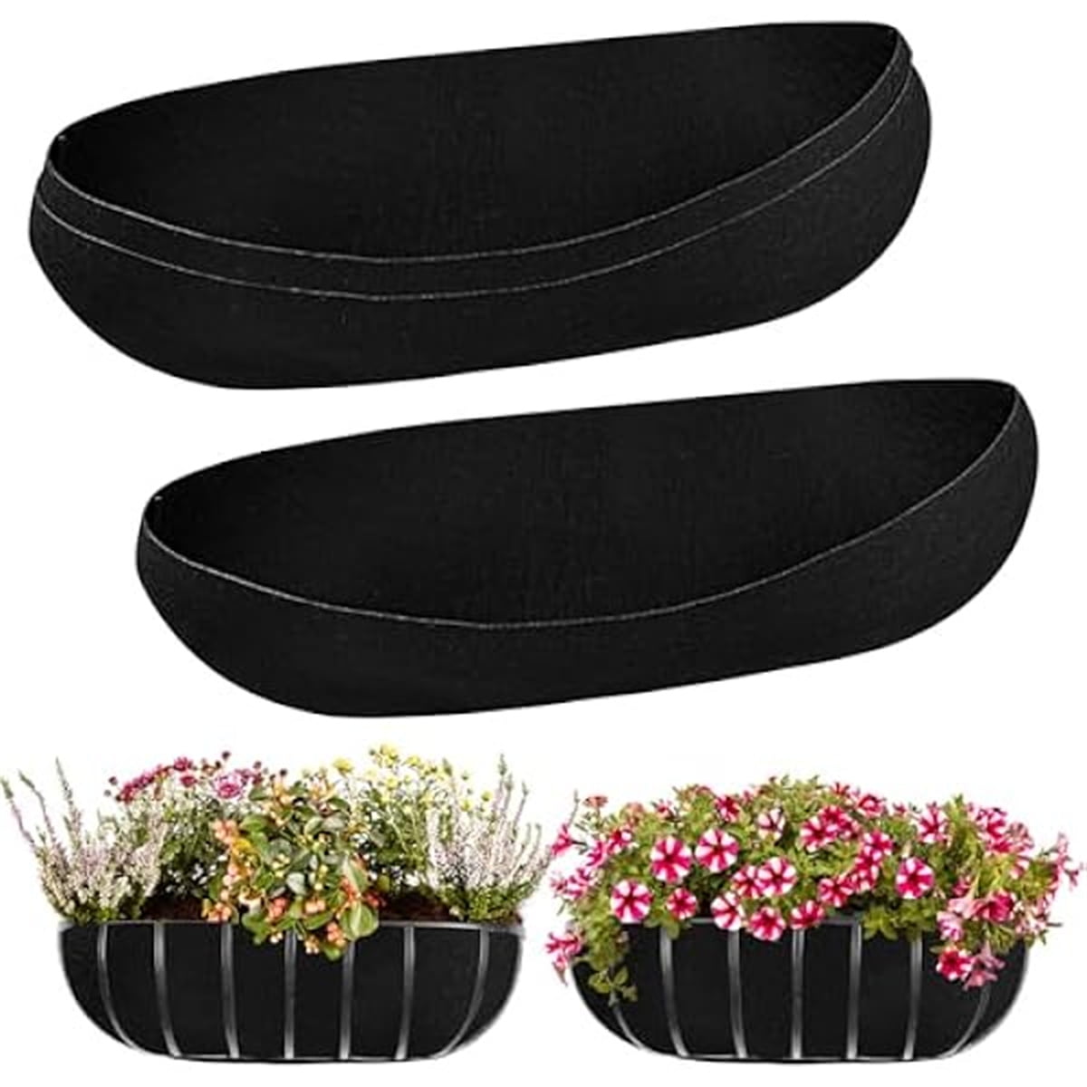 3 Pcs Planter Basket Liners,Lining for Plants Vegetable Flowers Pots ...