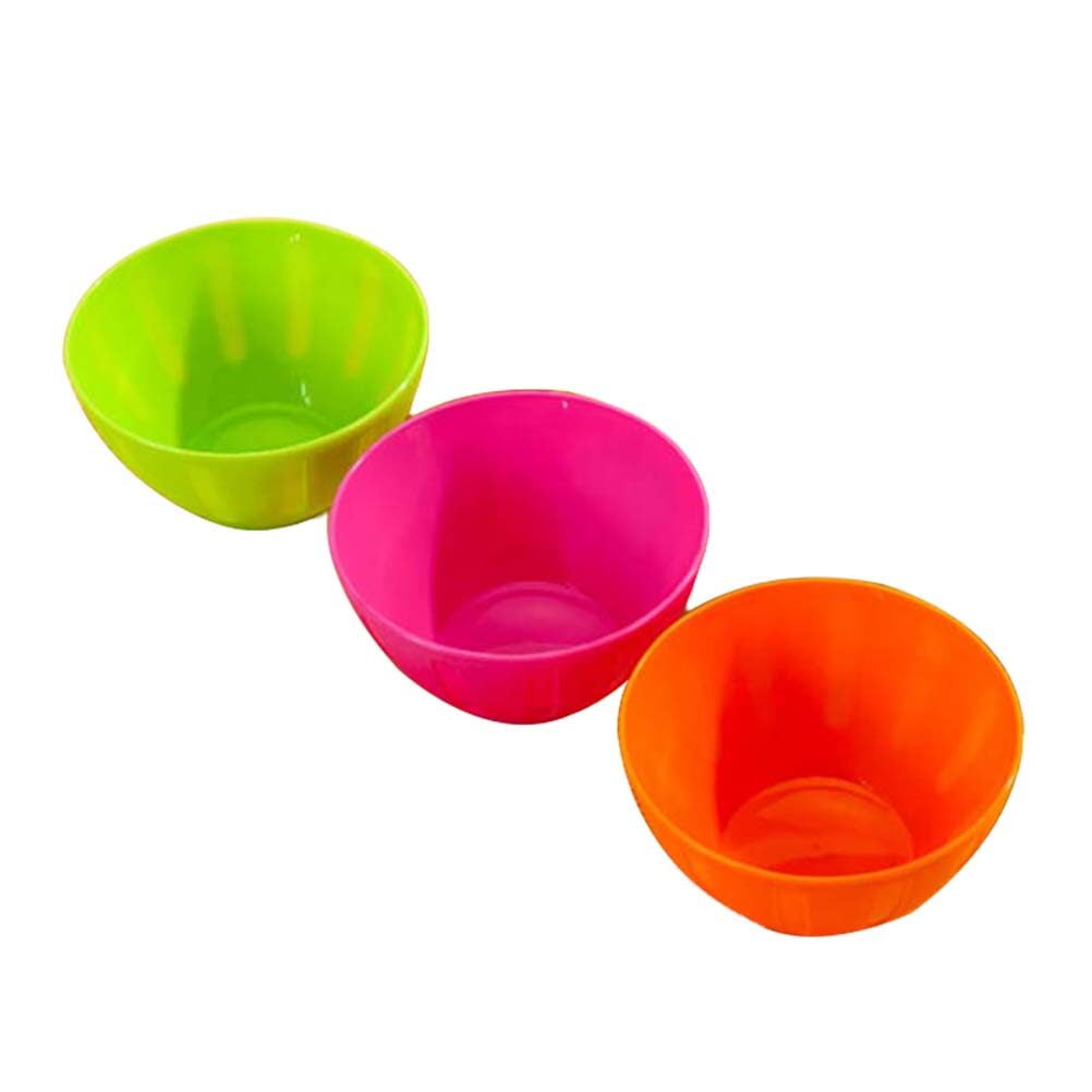 HOKARUA 3 Pcs Plastic Bowls Colorful Reusable Salad Bowls Facial Mask ...