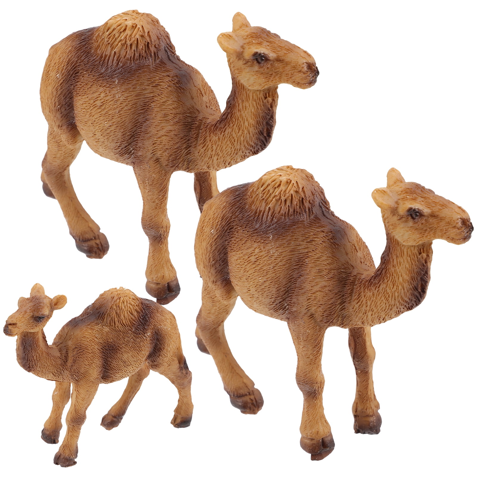 3 Pcs Plastic Camels Mini Miniature Animals Lifelike Models - Walmart.com