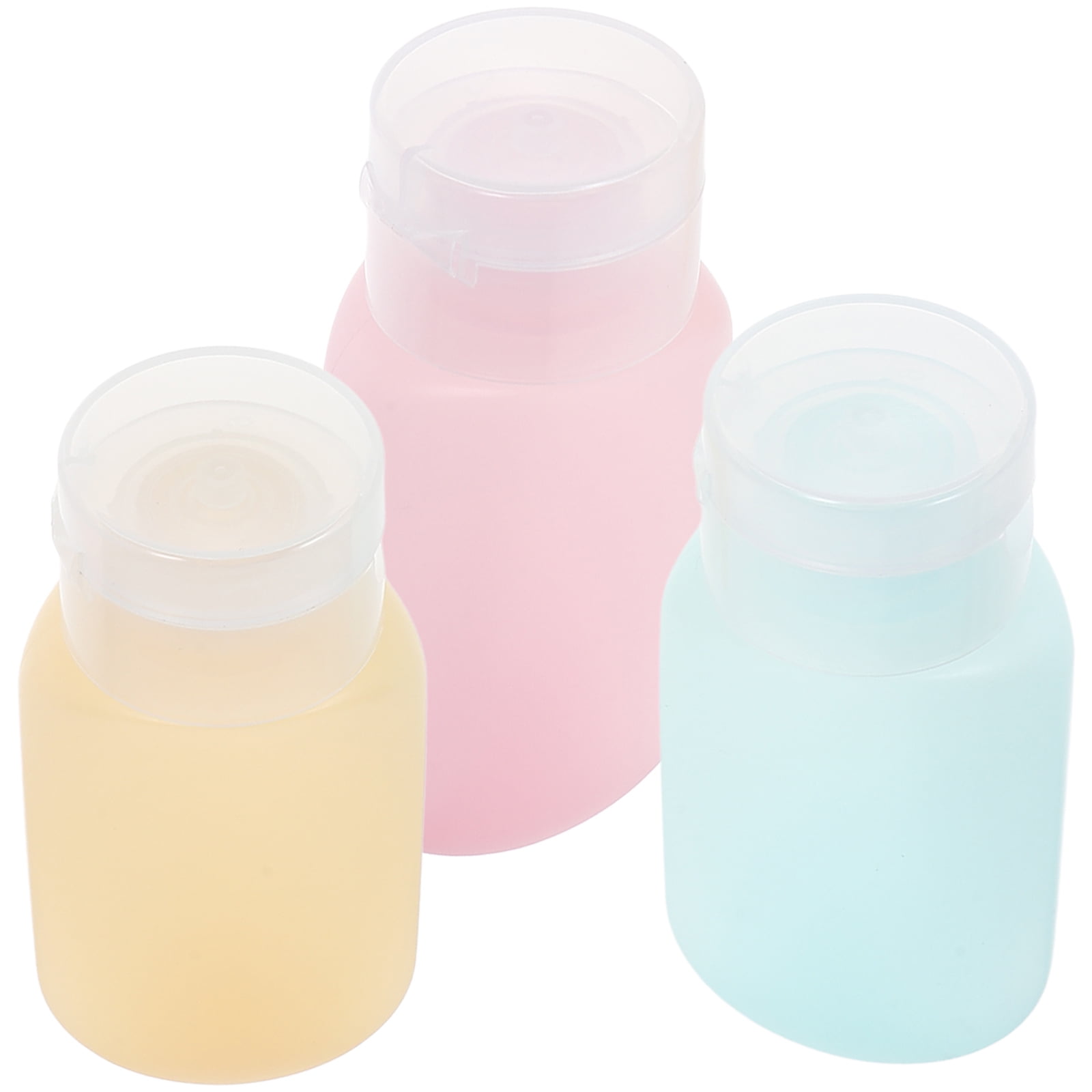 3pcs Travel Size Empty Plastic Bottles Toiletries Container Refillable Lotion Shampoo Bottles ...