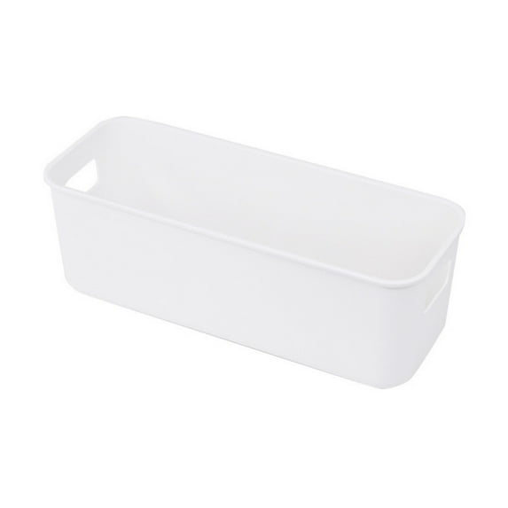 3 Pcs Plastic Storage Baskets Boxes, Organizing Container White Storage ...