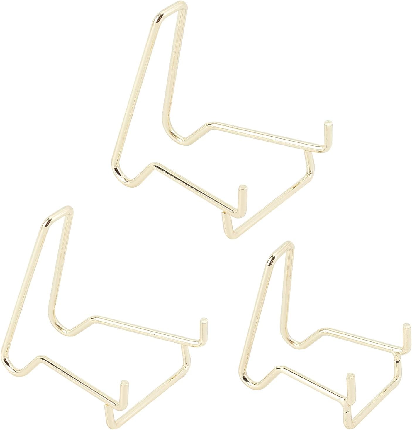 3 Pcs Plate Stands for Display 3 Style Golden Displays Stands for ...