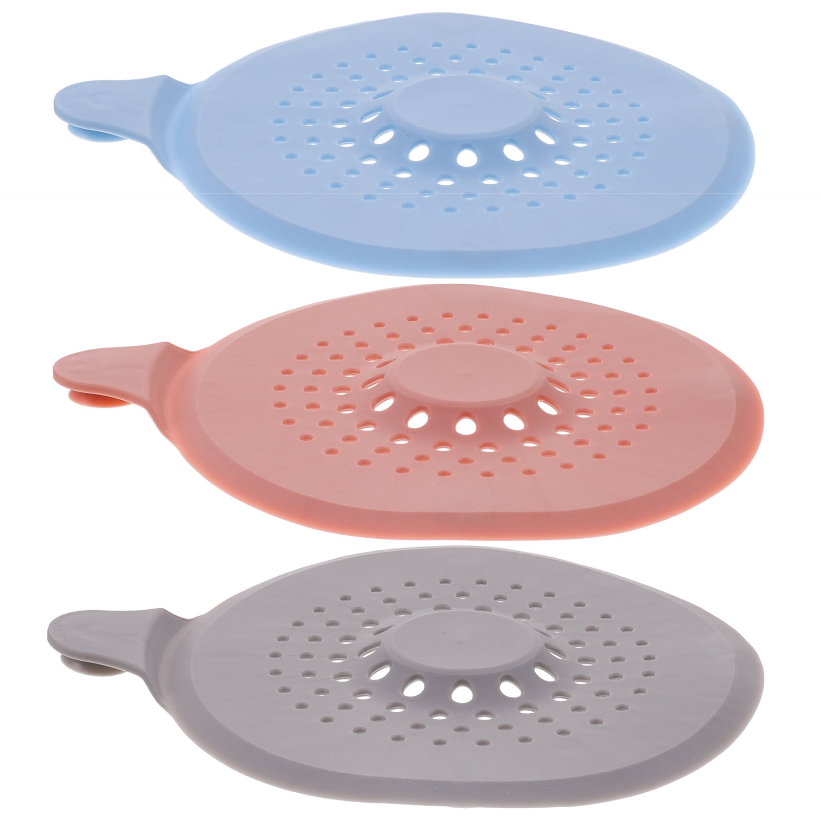 3 Pcs Plug Kitchen Drain Cover Strainer Anti-clogging Filter Mat ...